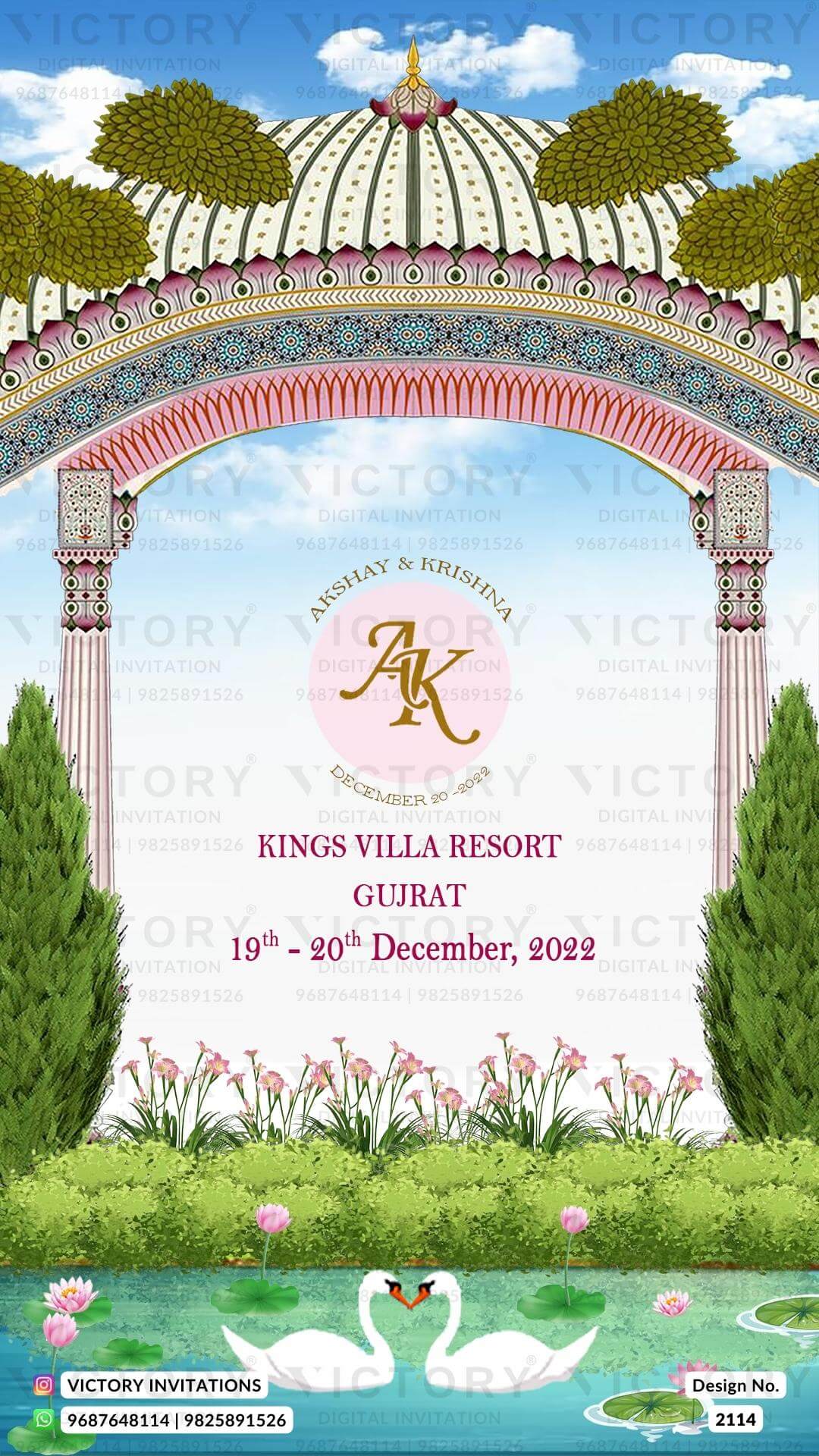 Wedding ceremony invitation card of hindu gujarati patel family in Eng ...
