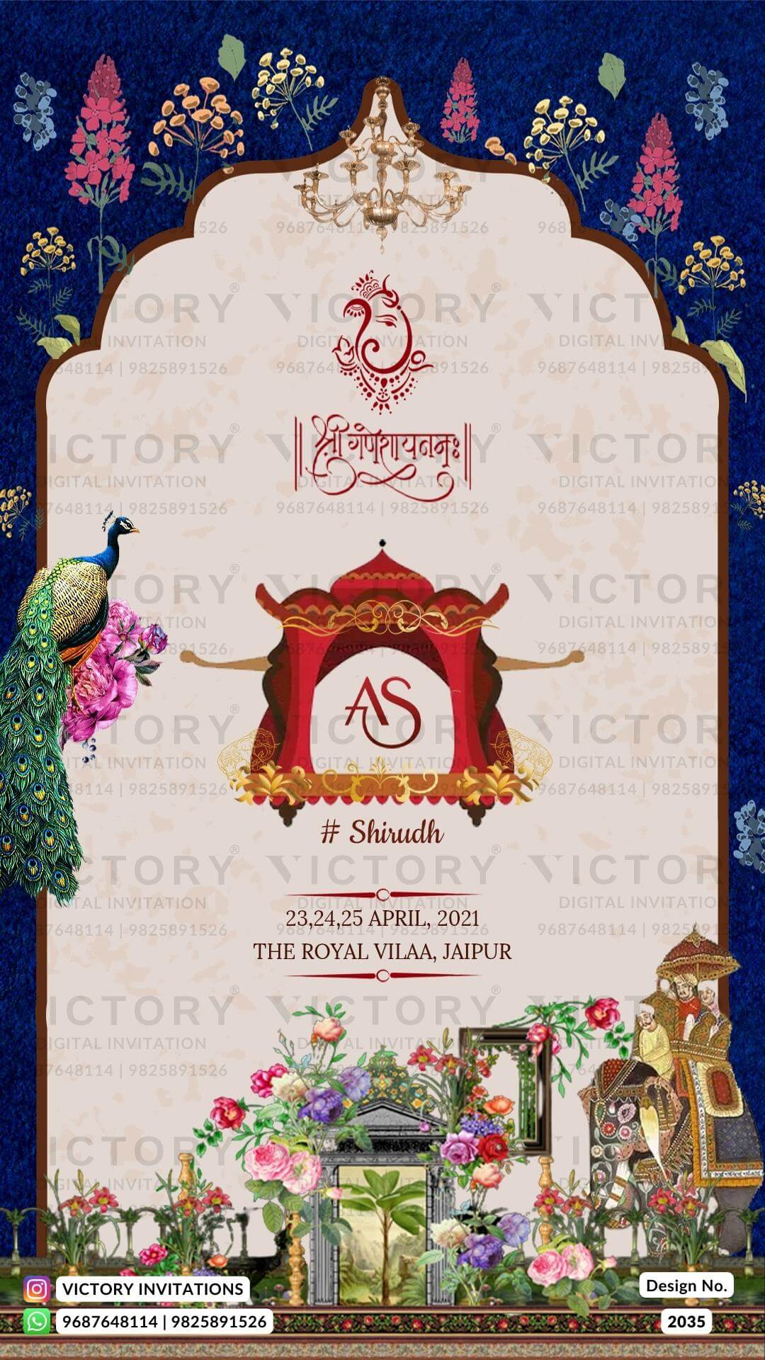 Wedding ceremony invitation card of hindu rajasthani rajput family in ...