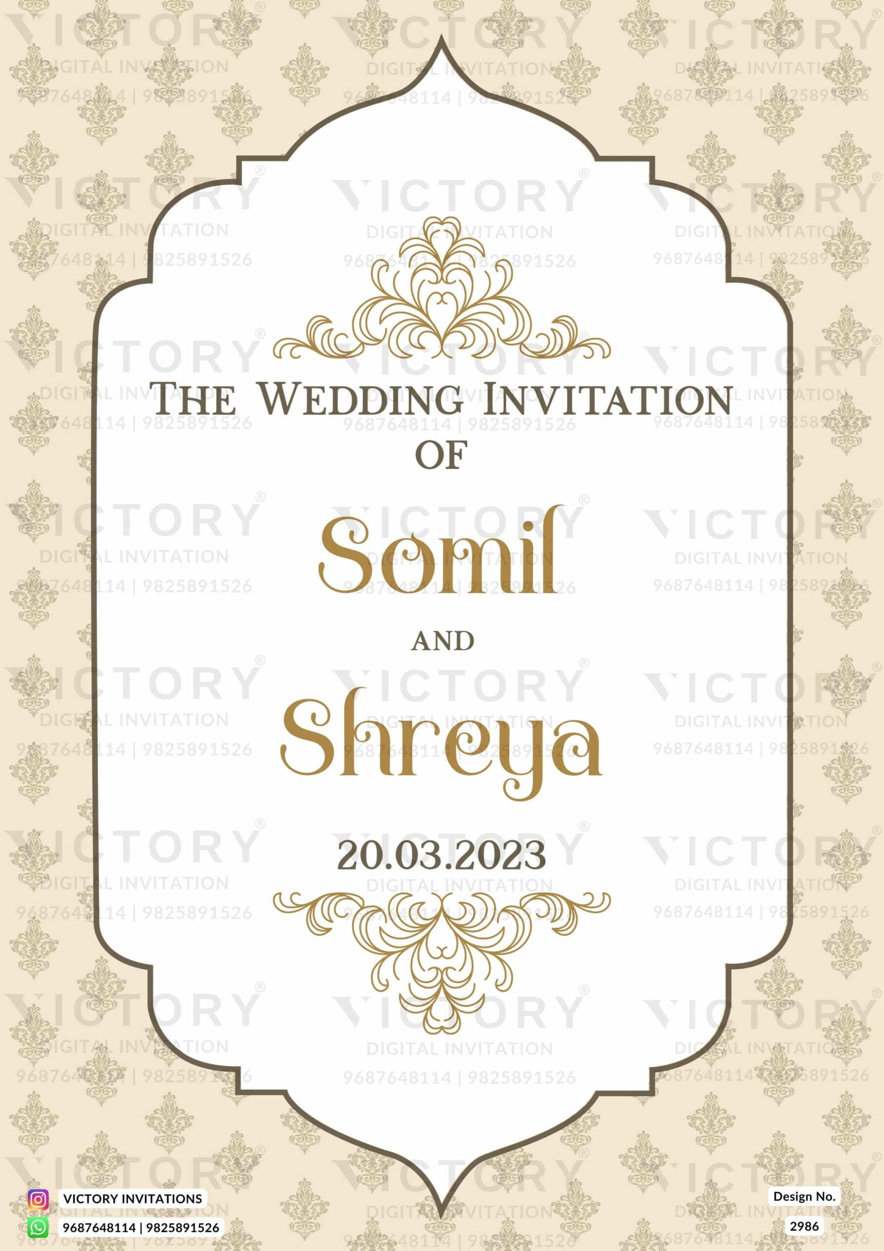 Wedding ceremony invitation card of hindu gujarati patel family in Eng ...