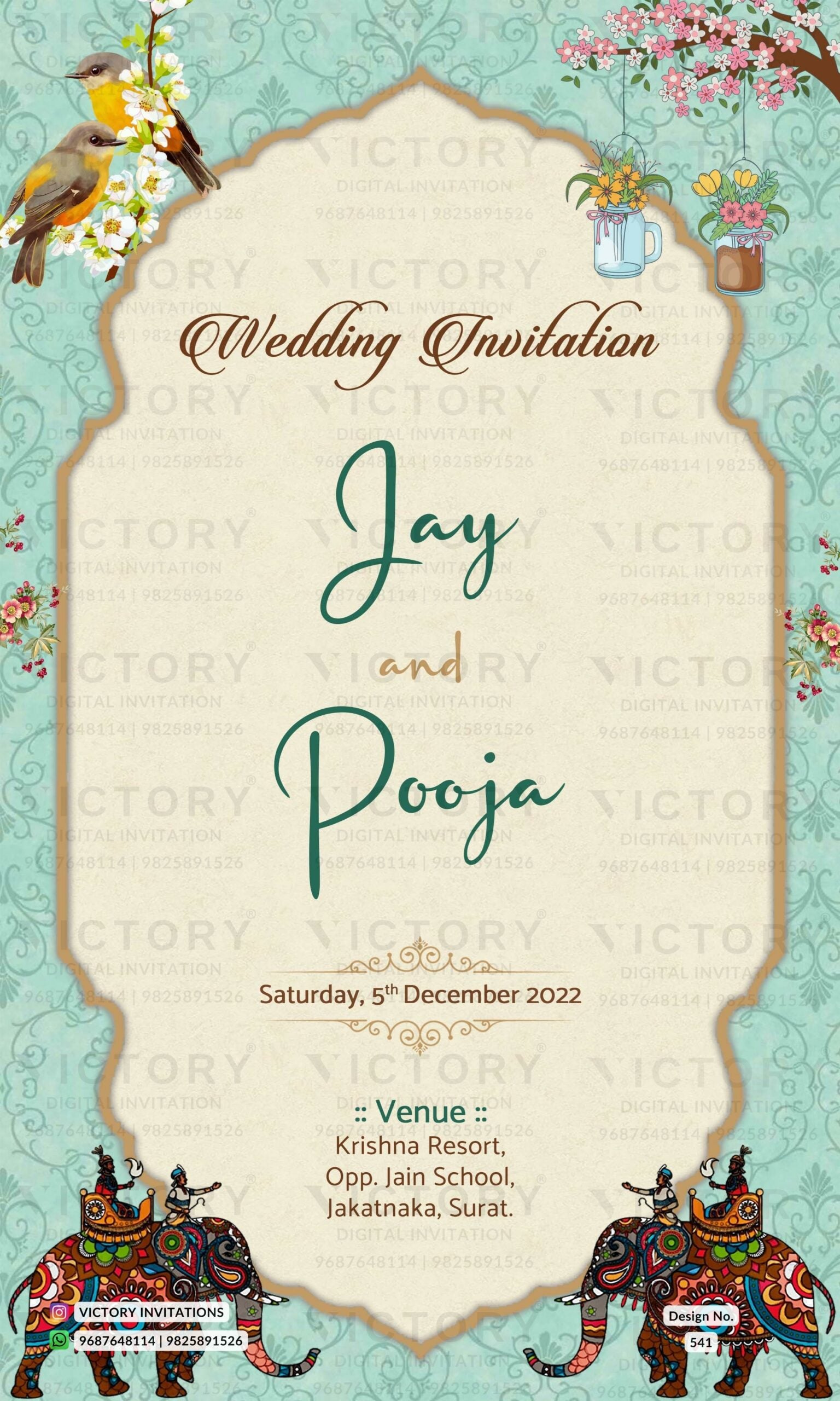 Wedding ceremony invitation card of hindu gujarati kathiyawadi family ...