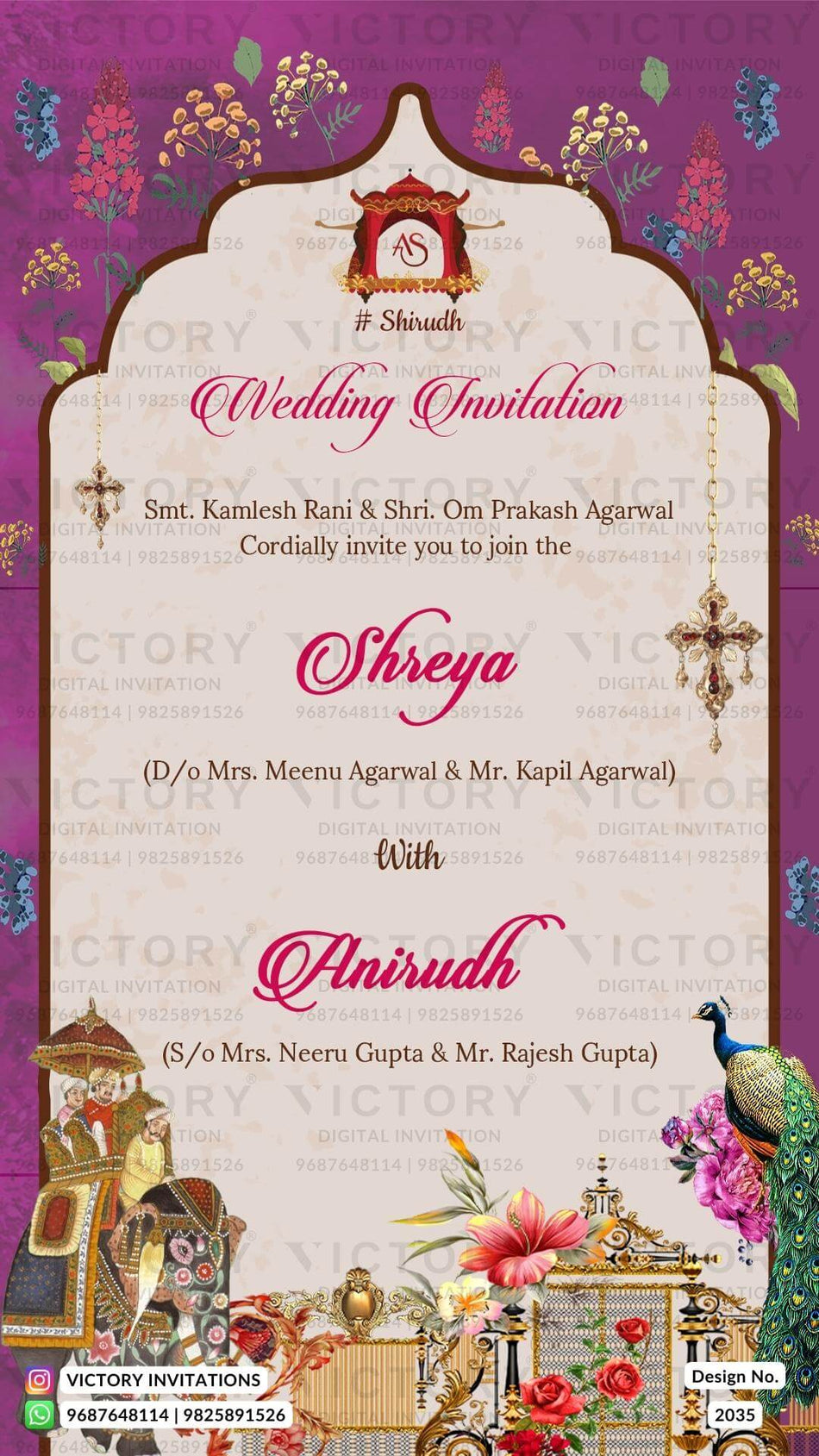 Wedding ceremony invitation card of hindu rajasthani rajput family in ...