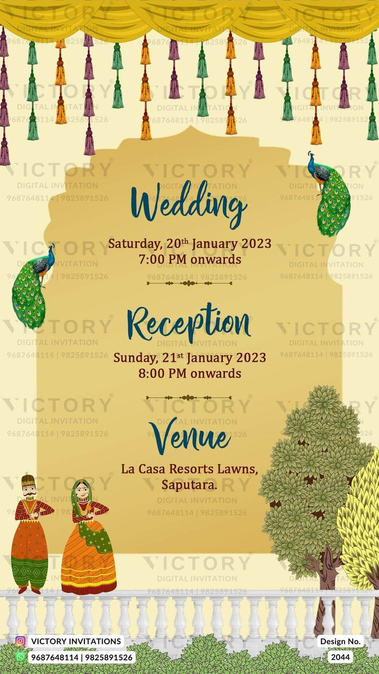 Wedding ceremony invitation card of hindu gujarati jain family in Engl ...