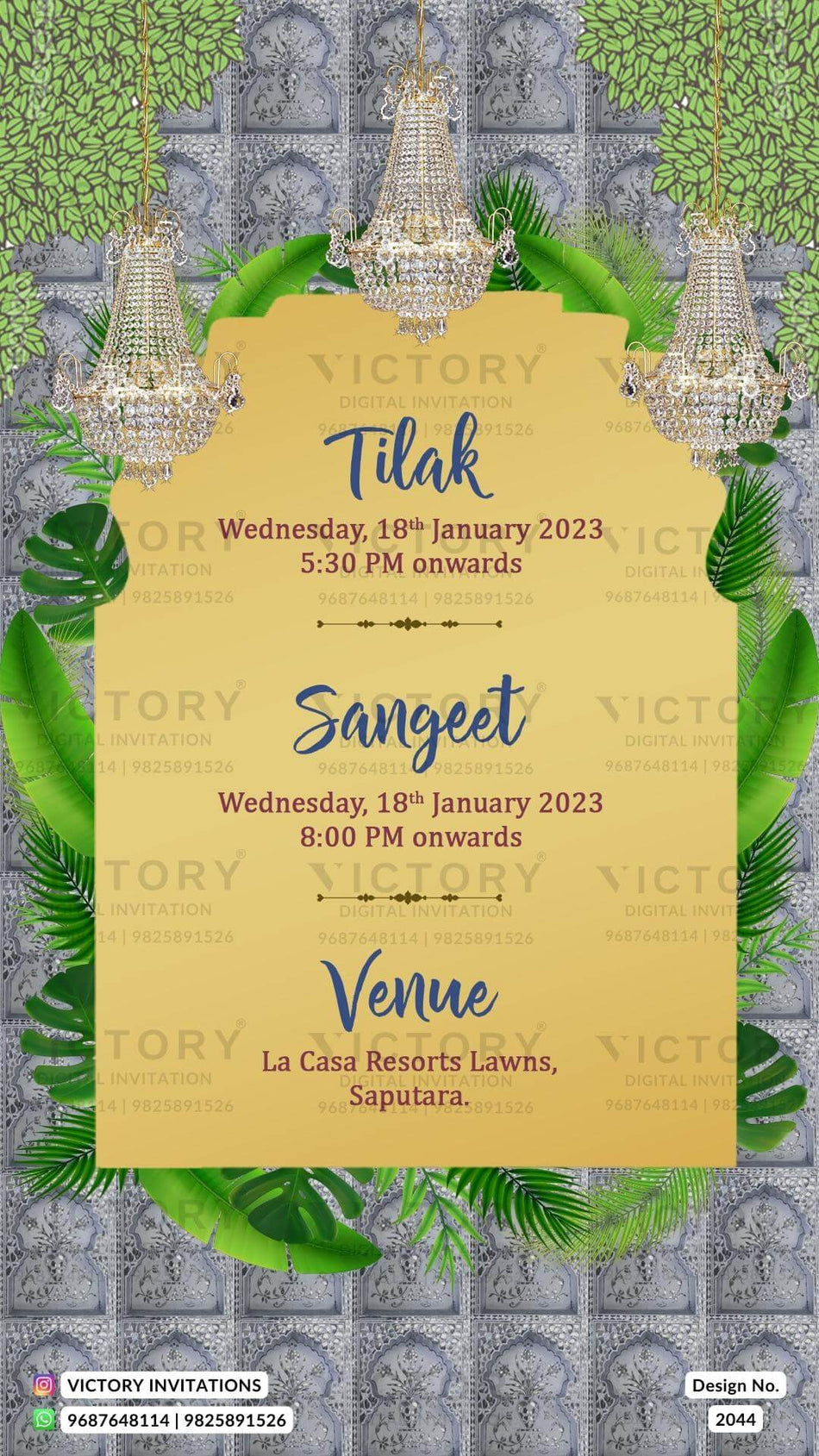 Wedding ceremony invitation card of hindu gujarati jain family in Engl ...