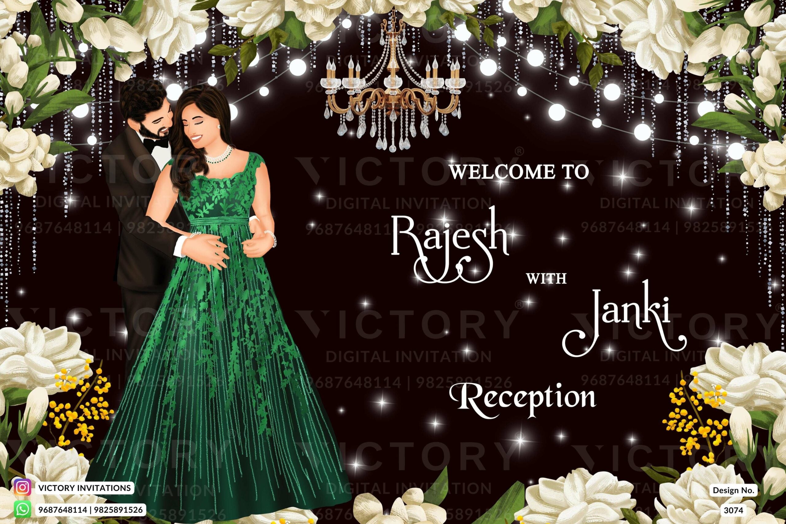 Reception Welcome Standee design in english language with hanging, str ...