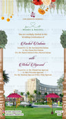Wedding ceremony invitation card of hindu Kashmiri family in english l ...
